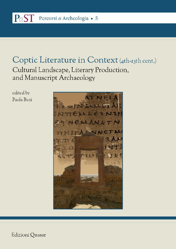 (PDF) Coptic Literature in Context. Cultural Landscape, Literary ...