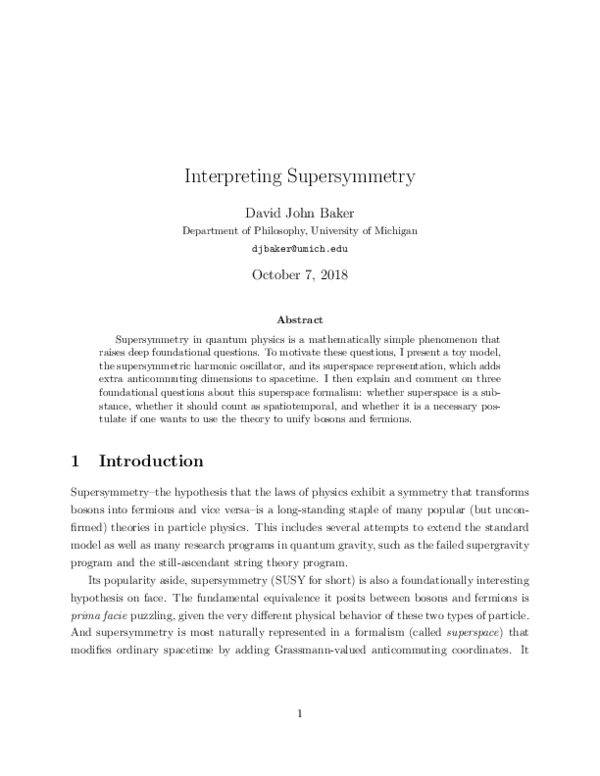 (PDF) Interpreting Supersymmetry