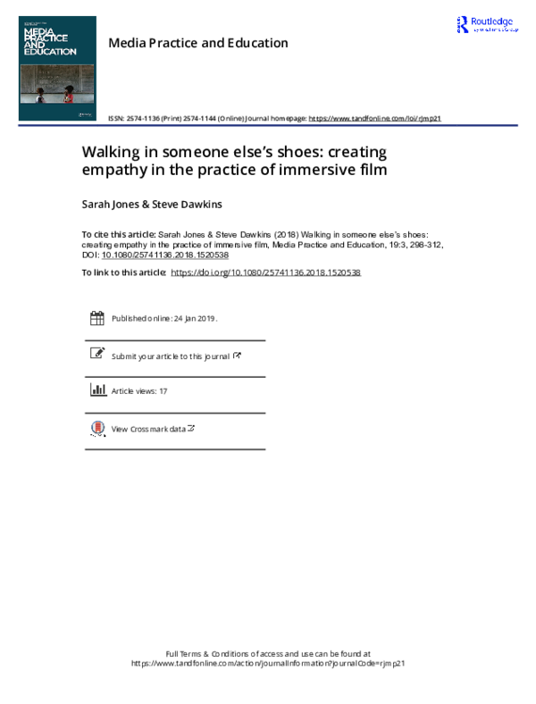 (PDF) Walking in someone else’s shoes: creating empathy in the practice ...