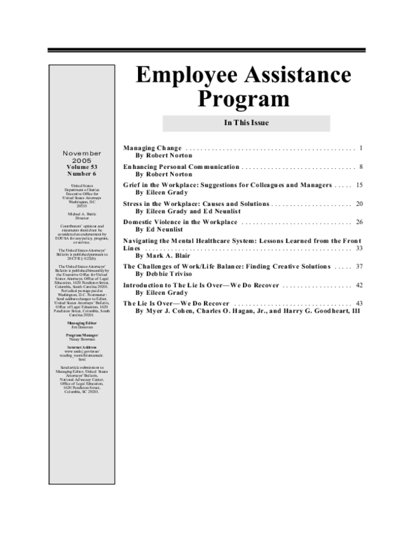 (PDF) Employee assistance programmes