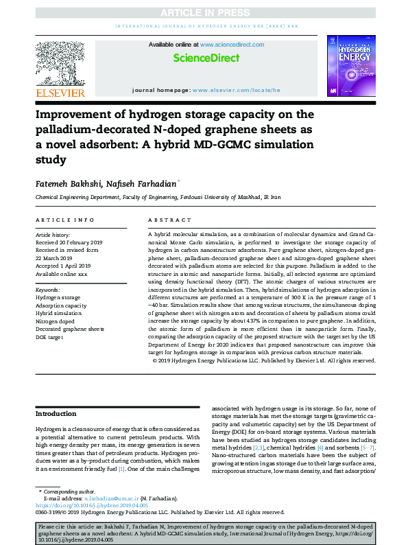 (PDF) Improvement of hydrogen storage capacity on the palladium-decorated N-doped graphene ...