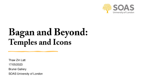 (PDF) Bagan and Beyond: Temples and Icons