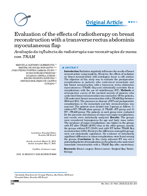 (PDF) Evaluation of the effects of radiotherapy on breast ...