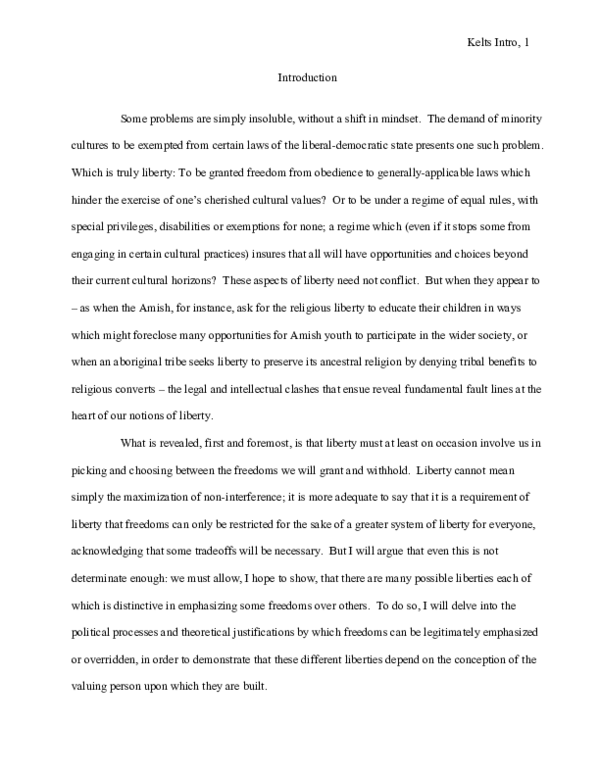 (PDF) Introduction to "Moralized Selves: Liberty and Self-Government in ...