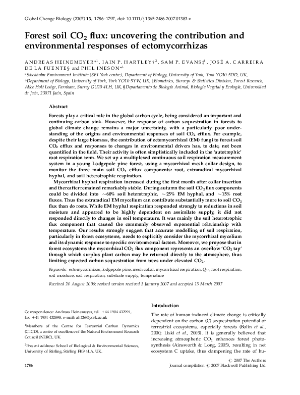 (PDF) Forest soil CO2flux: uncovering the contribution and environmental responses of ...