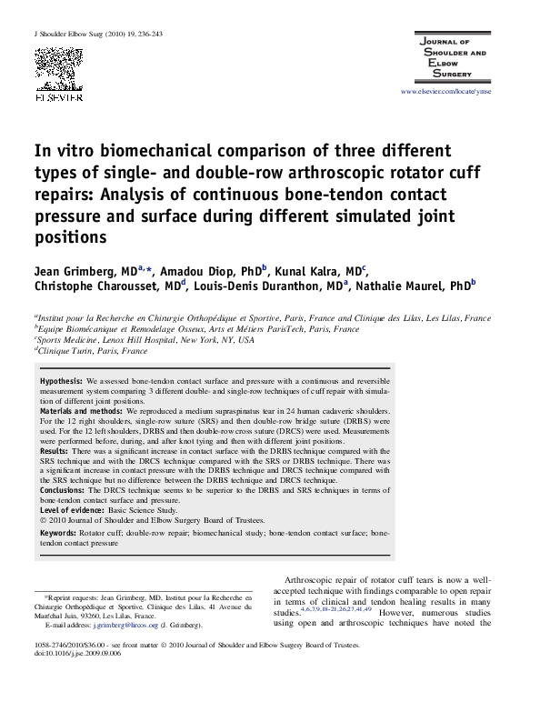 (PDF) In vitro biomechanical comparison of three different types of ...
