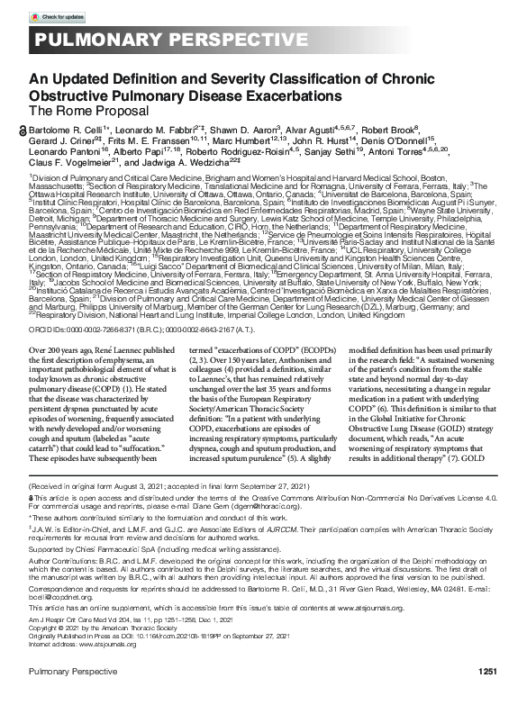 (PDF) An Updated Definition and Severity Classification of Chronic ...