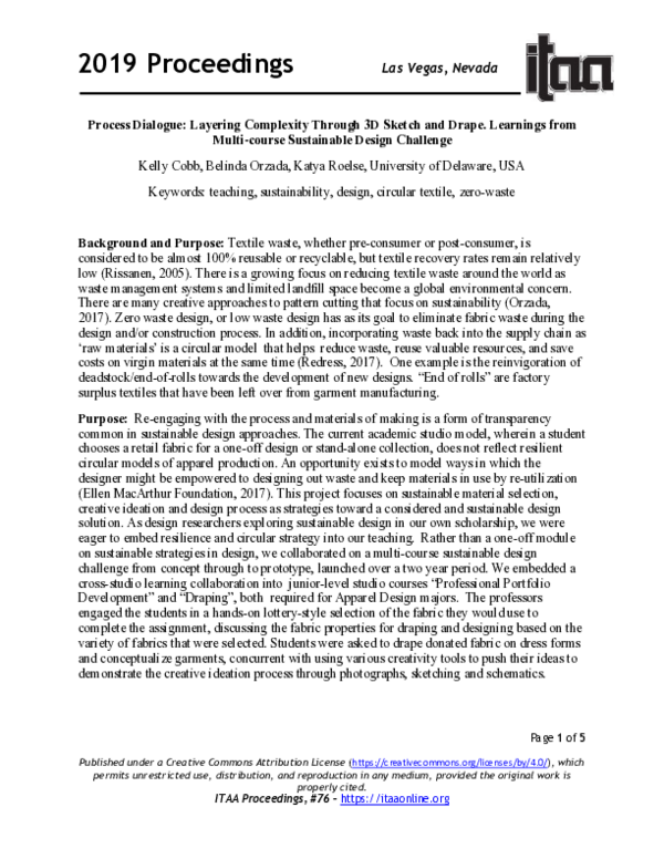 (PDF) Process Dialogue: Layering Complexity Through 3D Sketch and Drape ...