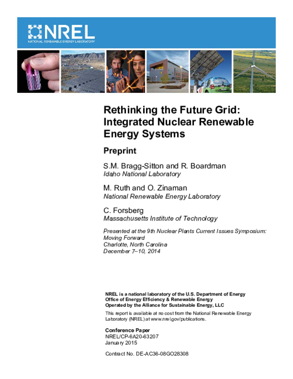 (PDF) Rethinking the Future Grid: Integrated Nuclear Renewable Energy ...