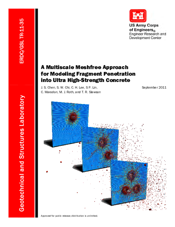 (PDF) A Multiscale Meshfree Approach for Modeling Fragment Penetration into Ultra High-Strength ...