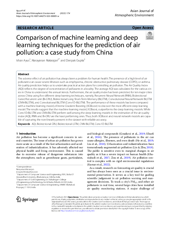 (PDF) Comparison of machine learning and deep learning techniques for ...