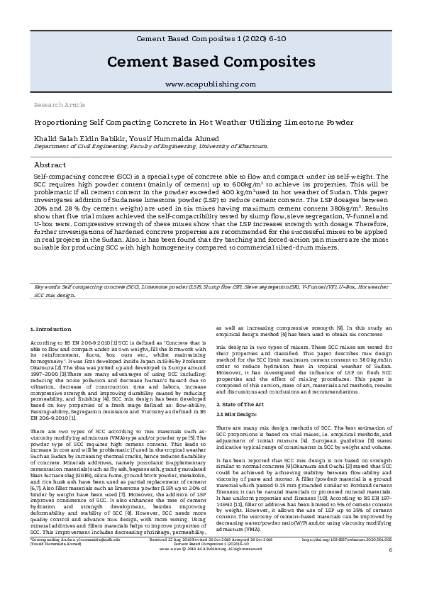 (PDF) Cement Based Composites