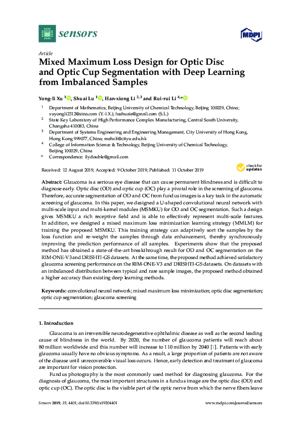(PDF) Mixed Maximum Loss Design for Optic Disc and Optic Cup ...