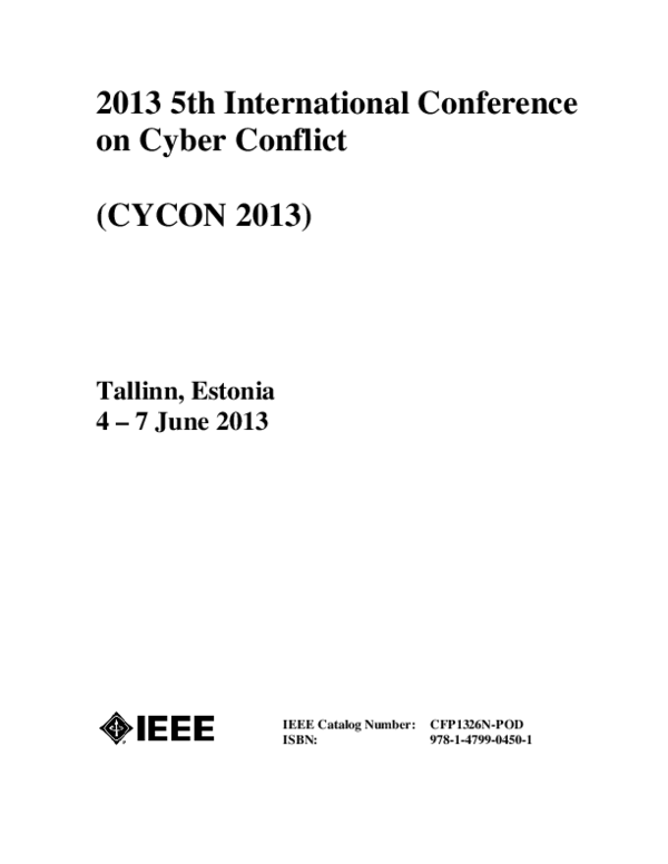 (PDF) Towards improved cyber security information sharing