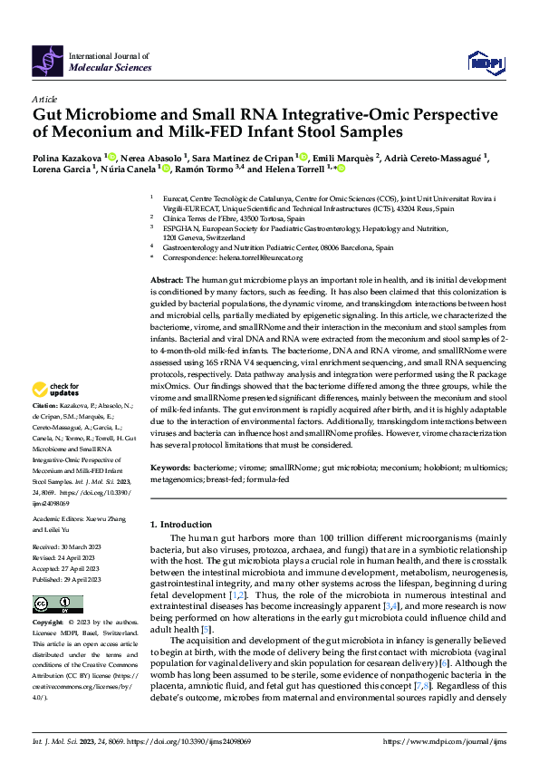 (PDF) Gut Microbiome and Small RNA Integrative-Omic Perspective of ...
