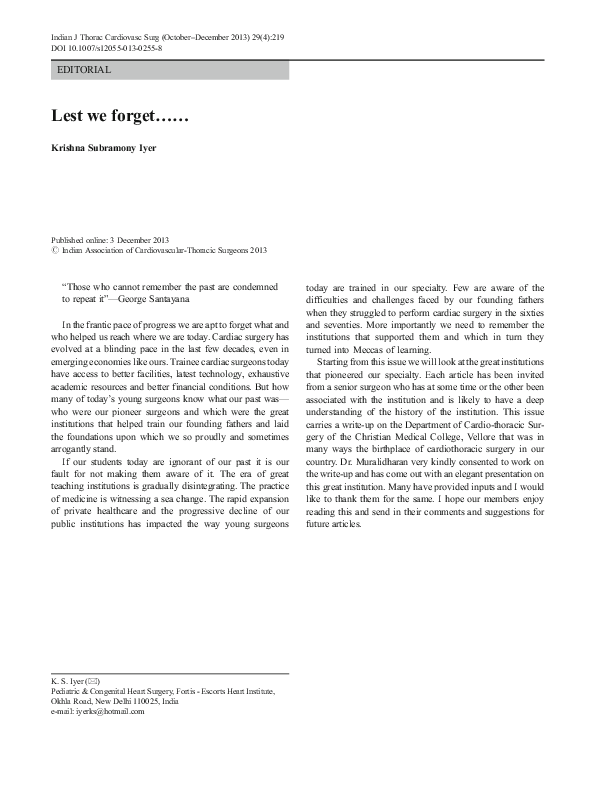 (PDF) Lest we forget……