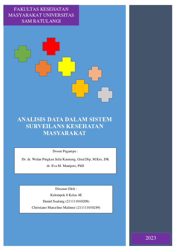 (PDF) ANALISIS DATA DALAM SISTEM SURVEILANS KESEHATAN MASYARAKAT