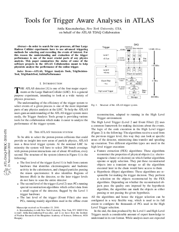 Tools for trigger aware analyses in ATLAS