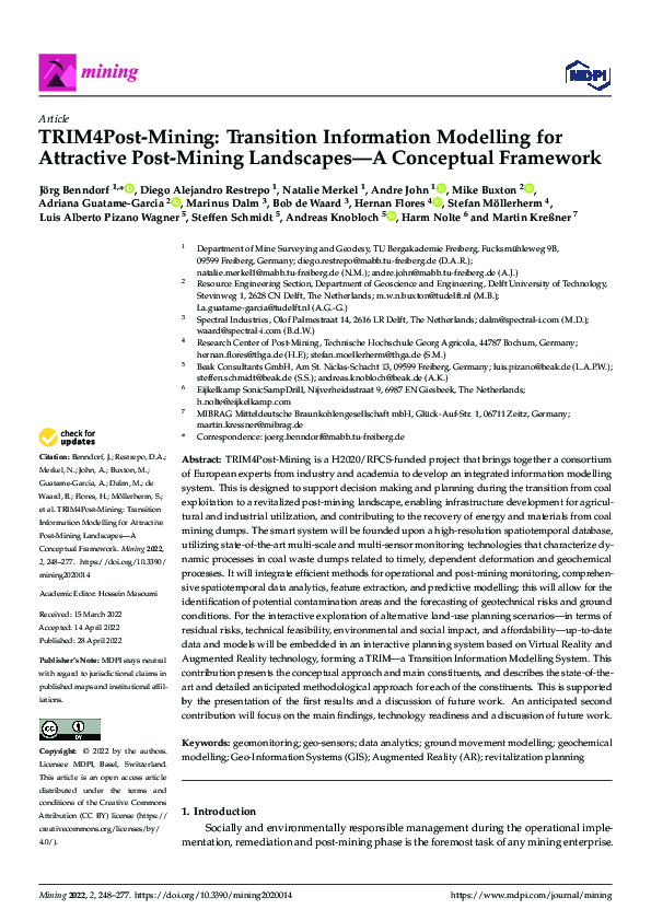 (PDF) TRIM4Post-Mining: Transition Information Modelling for Attractive ...