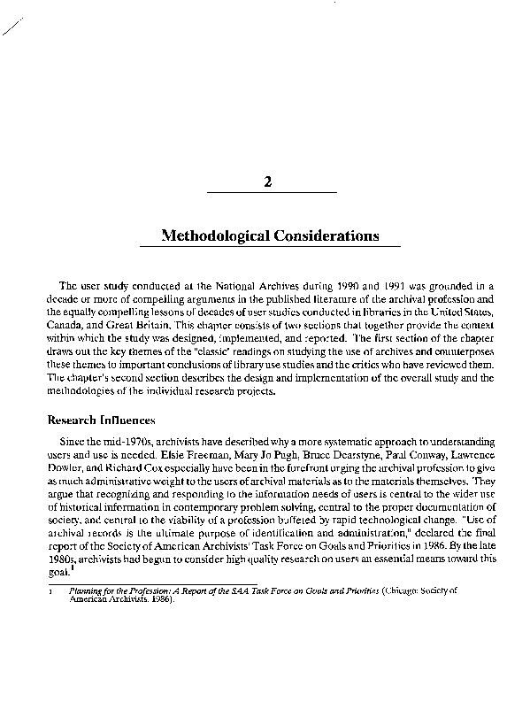 (PDF) Methodological Considerations