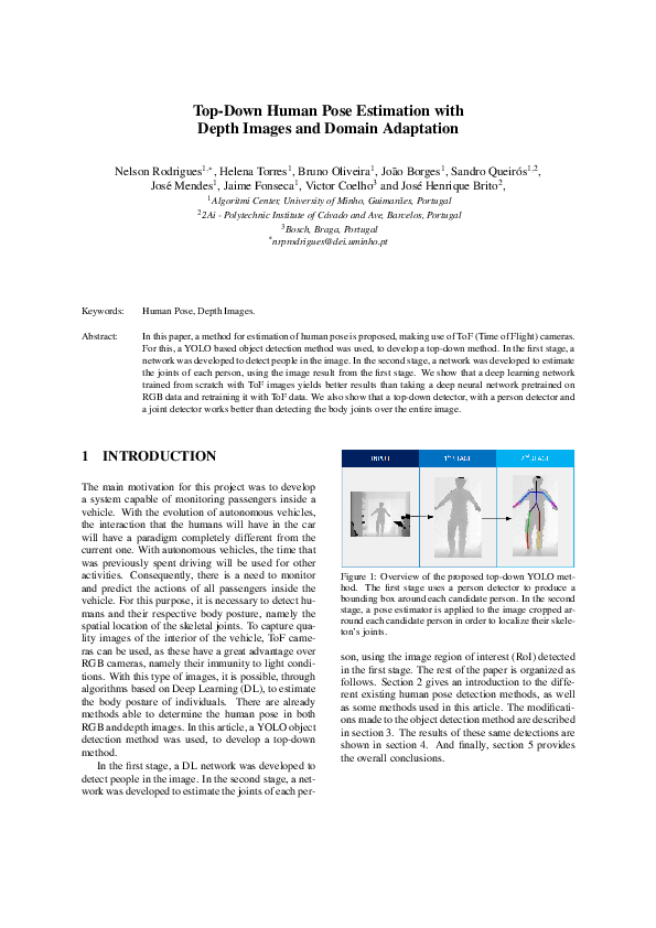 Pdf Top Down Human Pose Estimation With Depth Images And Domain Adaptation