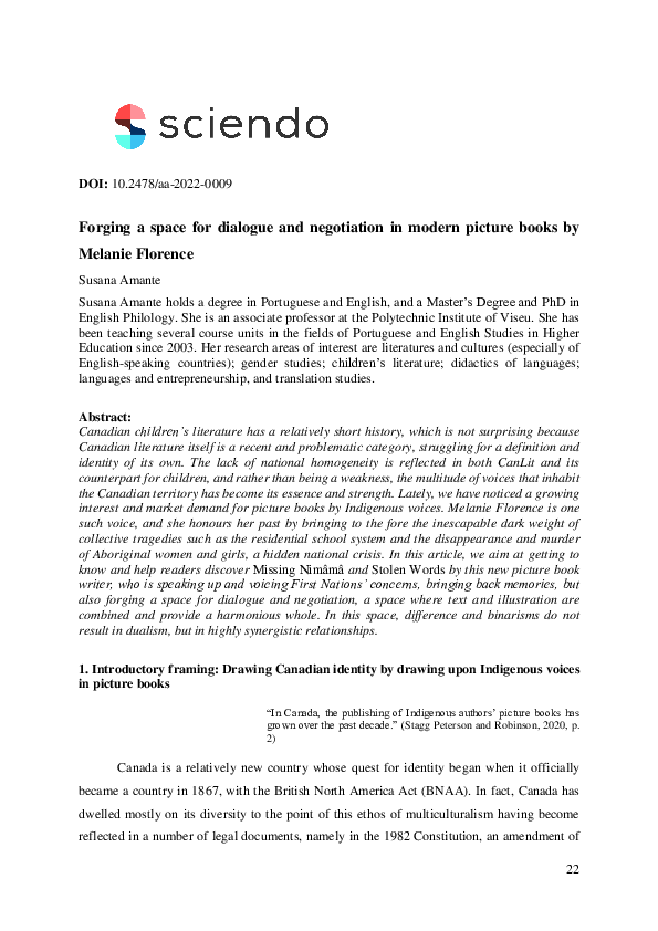 (PDF) Forging a space for dialogue and negotiation in modern picture ...