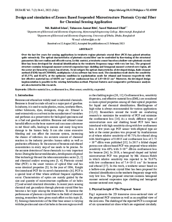 (PDF) Design and simulation of Zeonex Based Suspended Microstructure ...
