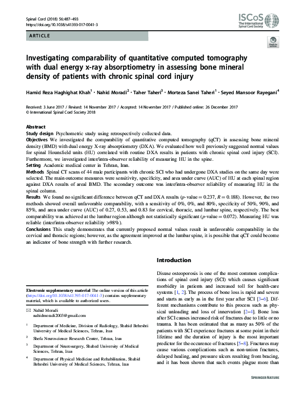 (PDF) Investigating comparability of quantitative computed tomography ...