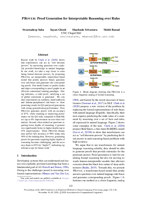 (PDF) PRover: Proof Generation for Interpretable Reasoning over Rules
