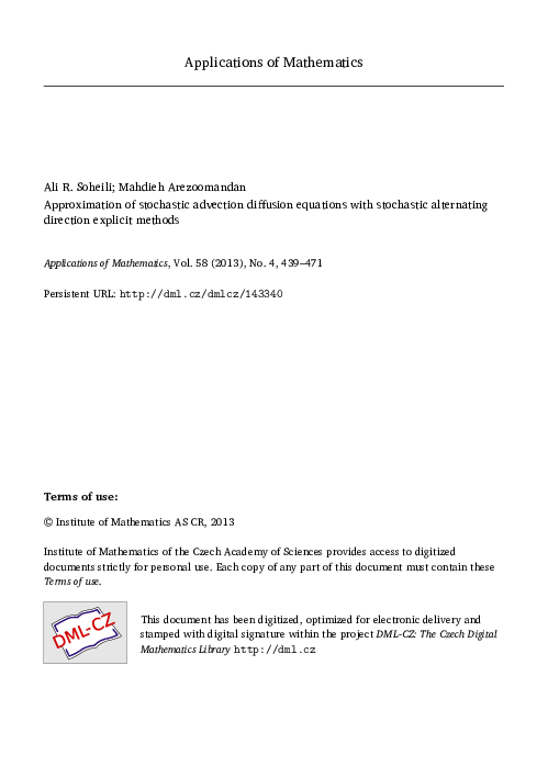 (PDF) Applications of Mathematics