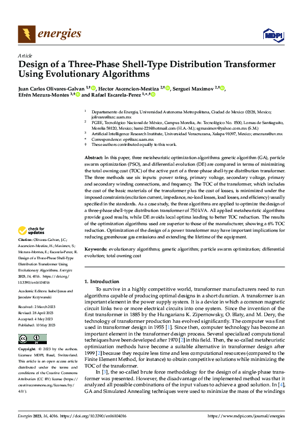 (PDF) Design of a Three-Phase Shell-Type Distribution Transformer Using ...