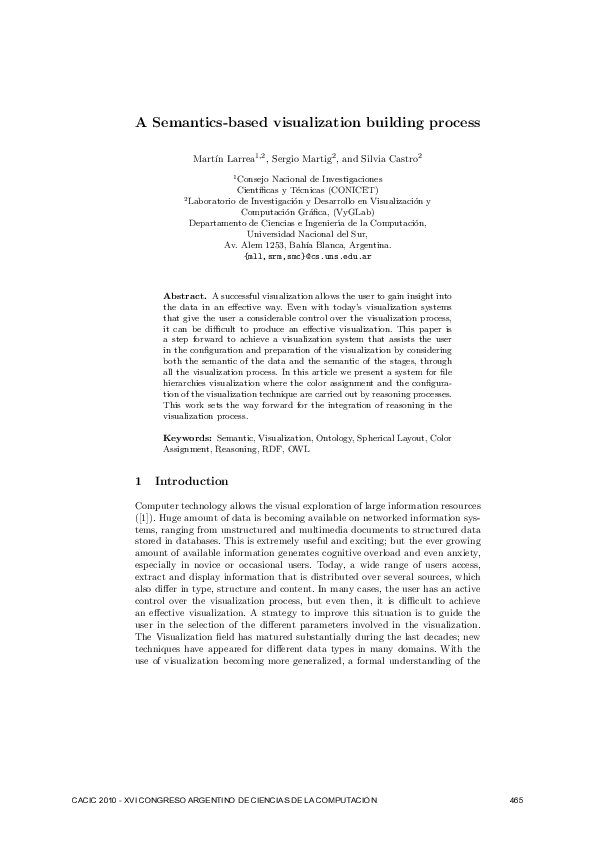 (PDF) A Semantics-based visualization building process | Silvia Castro - Academia.edu