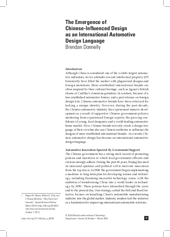(PDF) The Emergence of Chinese-Influenced Design as an International ...