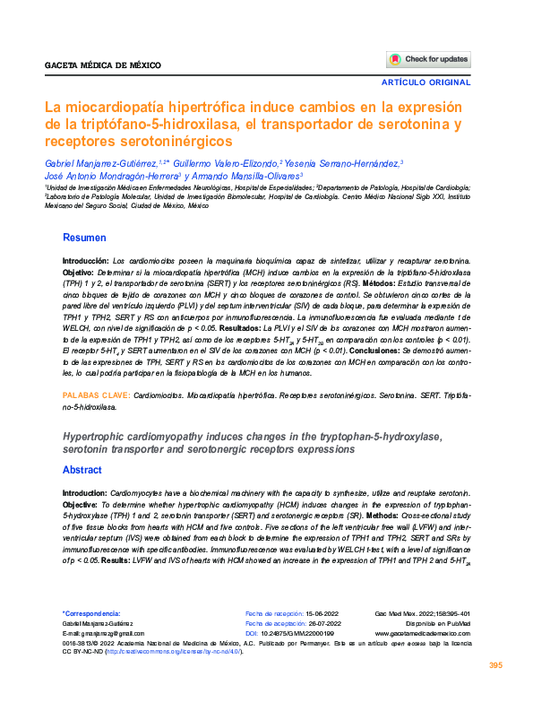 (PDF) La miocardiopatía hipertrófica induce cambios en la expresión de ...