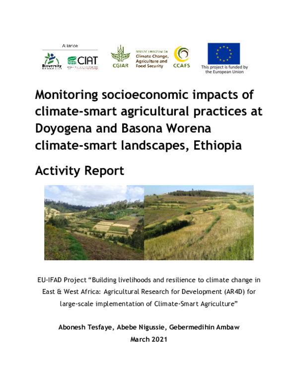 (PDF) Monitoring socioeconomic impacts of climate-smart agricultural ...