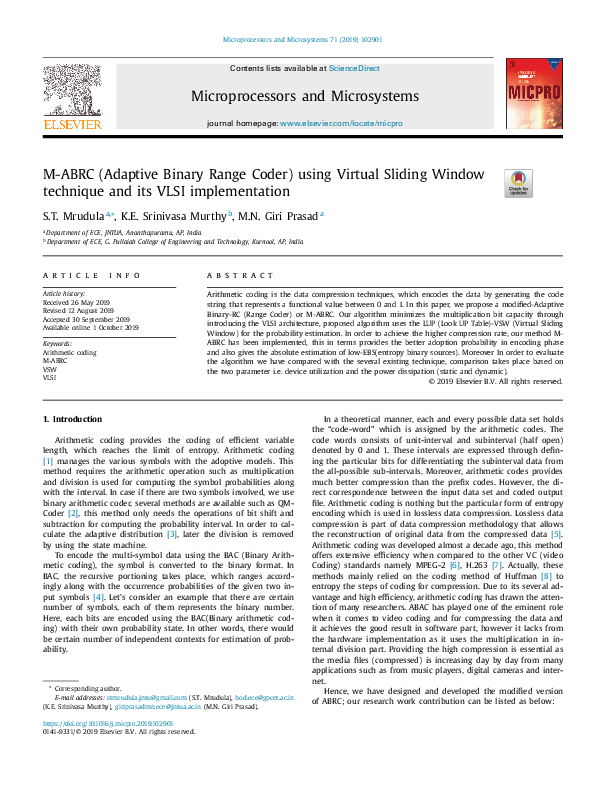 (PDF) High-performance VLSI architecture for video processing