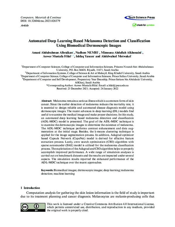 (PDF) Automated Deep Learning Based Melanoma Detection and ...