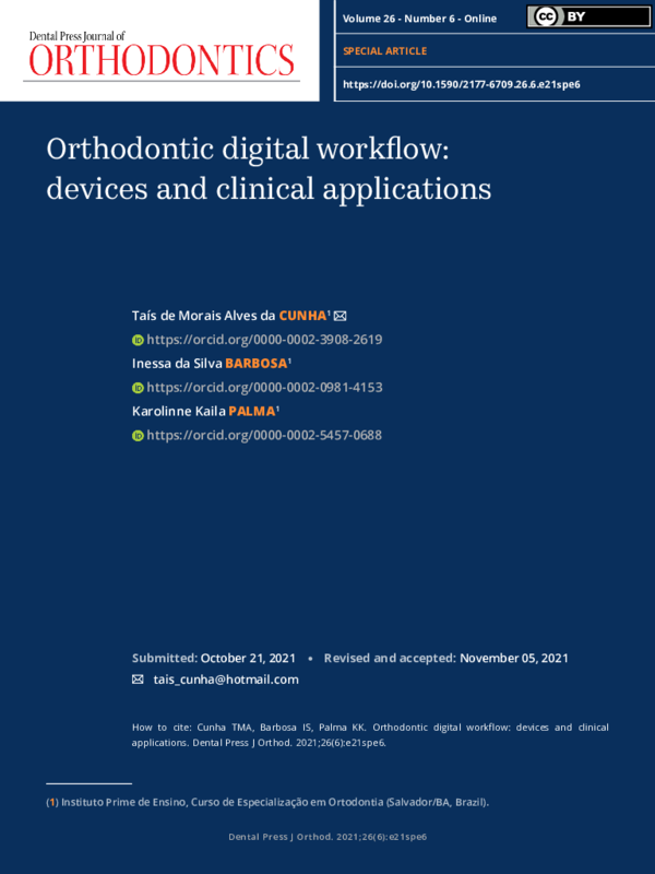 (PDF) Orthodontic digital workflow: devices and clinical applications