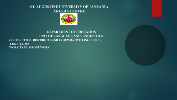 (PPT) FAMILY TREE MODEL OF LANGUAGE CHANGE
