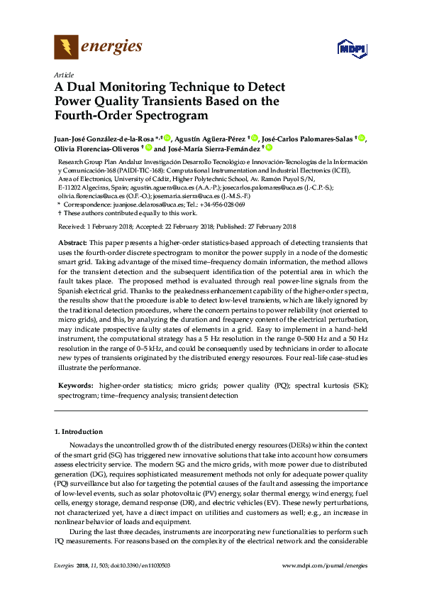 (PDF) A Dual Monitoring Technique to Detect Power Quality Transients ...
