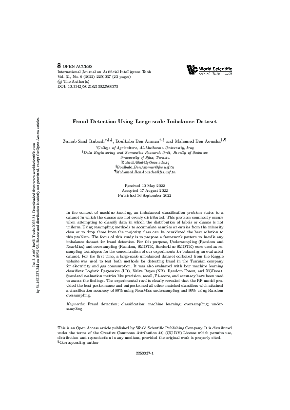 Pdf Fraud Detection Using Large Scale Imbalance Dataset