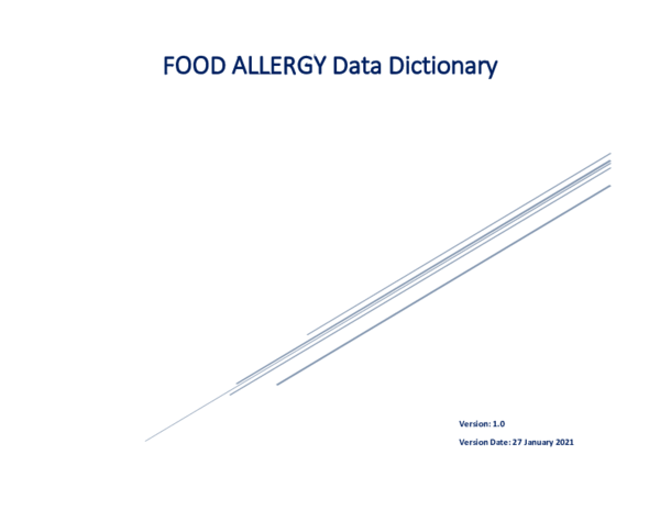 (PDF) Food Allergy Data Dictionary