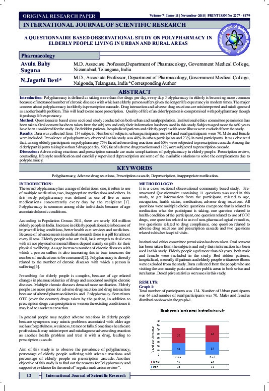 (PDF) A Questionnaire Based Observational Study on Polypharmacy in ...
