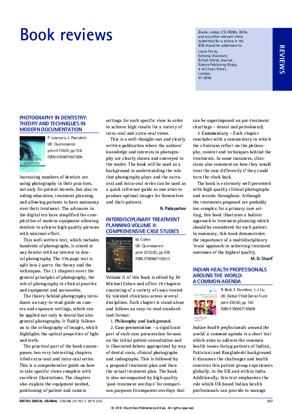 (PDF) Interdisciplinary treatment planning volume II: comprehensive ...