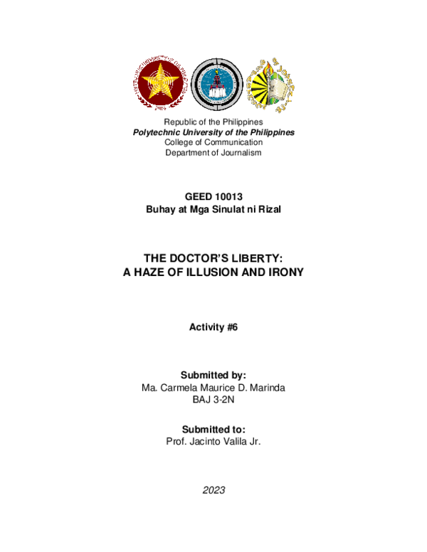 (PDF) THE DOCTOR'S LIBERTY: A HAZE OF ILLUSION AND IRONY (THE ...