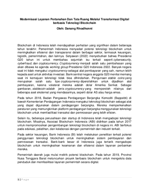(PDF) Modernisasi Layanan Pertanahan Dan Tata Ruang Melalui Transformasi Digital berbasis ...