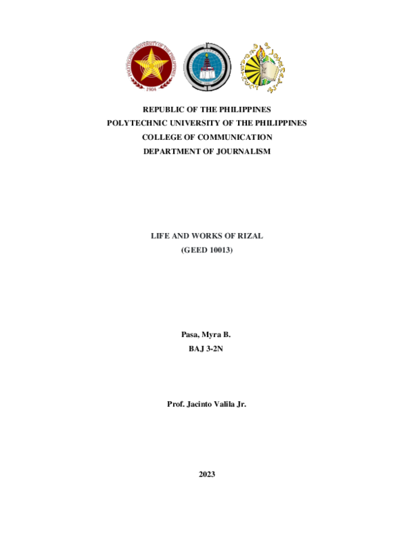 (PDF) 'Is the Philippines truly Independent?': A Reflection Paper on ...
