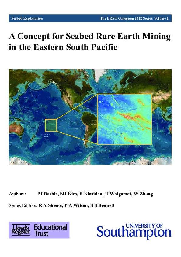 (PDF) A concept for seabed rare earth mining in the eastern south pacific