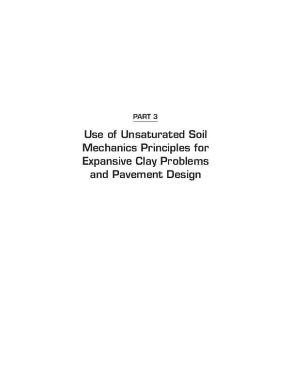 (PDF) Part 3: Use of Unsaturated Soil Mechanics Principles for ...
