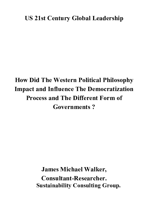(PDF) How Did The Western Political Philosophy Impact and Influence The ...